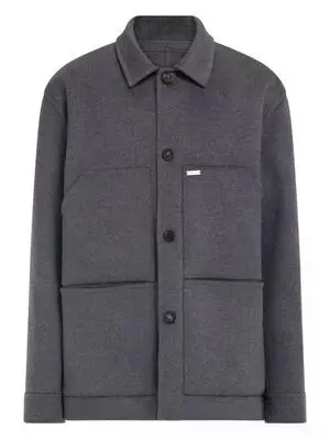 FERRAGAMO Button Patch Shirt Jacket