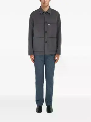 FERRAGAMO Button Patch Shirt Jacket
