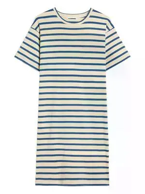 JIL SANDER Striped Cotton Dress