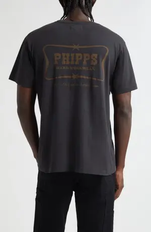 PHIPPS Hard Workwear Pocket Graphic T-shirt - Black