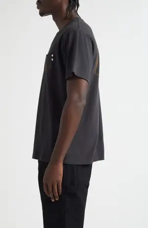 PHIPPS Hard Workwear Pocket Graphic T-shirt - Black
