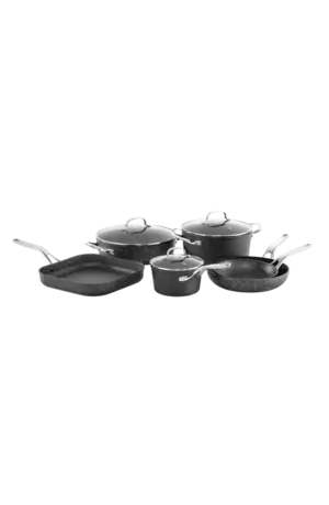 CUISINE::PRO® Ironroc™ 9-piece Cookware Set - Black