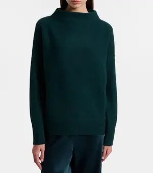 Vince Ribbed-knit Cashmere Sweater - Green