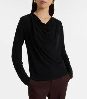 Vince Draped Jersey Top