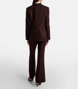 Vince Mid-rise Flared Trousers - Brown