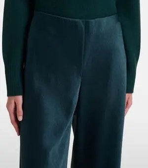 Vince High-rise Wide-leg Pants - Green
