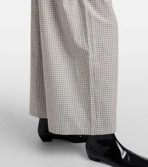 Proenza Schouler White Label Checked Wide-leg Pants