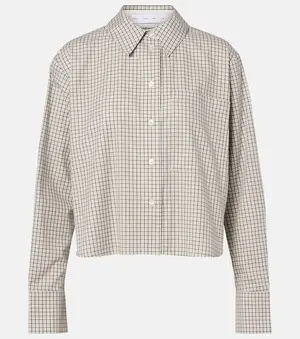 Proenza Schouler Checked Cotton Shirt - Grey