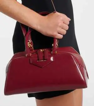 Givenchy Antigona Cube Small Leather Tote Bag - Burgundy