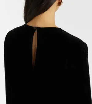 Asceno Larissa Velvet Minidress