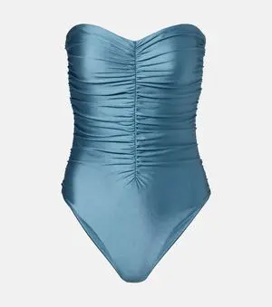 Jade Swim Yara Ruched Swimsuit - Blue