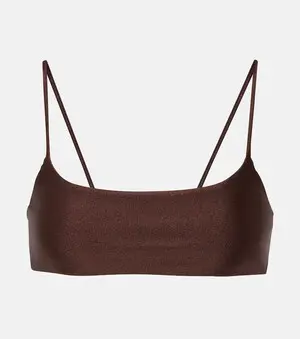 Jade Swim Muse Bikini Top - Brown