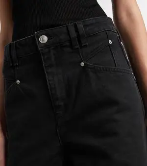 Isabel Marant Étoile Lemony Wide-leg Jeans - Black