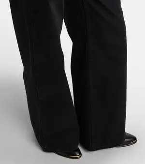 Isabel Marant Étoile Lemony Wide-leg Jeans - Black