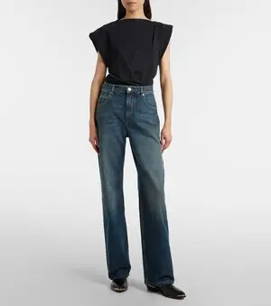 Isabel Marant Étoile Dromie Mid-rise Straight Jeans - Blue