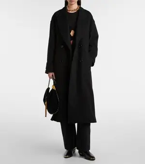 Isabel Marant Étoile Winry Wool And Cashmere Coat - Black