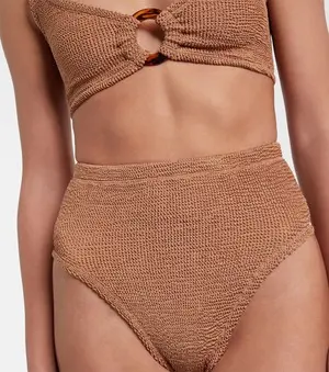 Hunza G Nadine Ring-detail Bikini - Brown