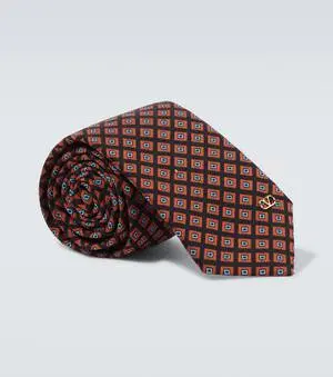 Valentino Garavani Vlogo Silk Jacquard Tie - Multicoloured