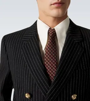 Valentino Garavani Vlogo Silk Jacquard Tie - Multicoloured