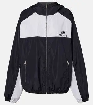 Miu Miu Poplin Track Jacket - Blue