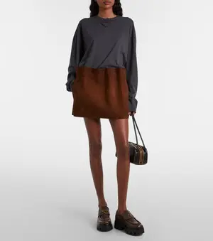 Prada Logo Leather Platform Loafers - Brown