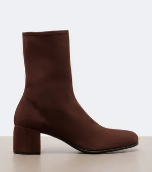 Prada Suede Ankle Boots - Brown