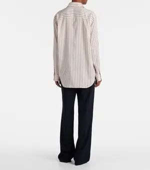 THE ROW Gavina Striped Silk Shirt