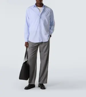 THE ROW Corley Virgin Wool Straight Pants