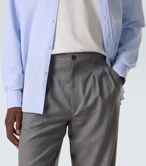 THE ROW Corley Virgin Wool Straight Pants