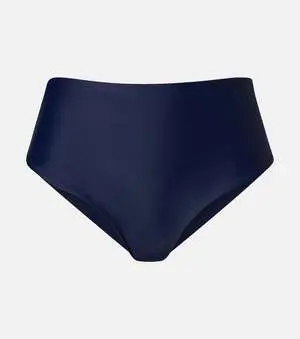 Jade Swim Bound High-rise Bikini Bottoms - Blue
