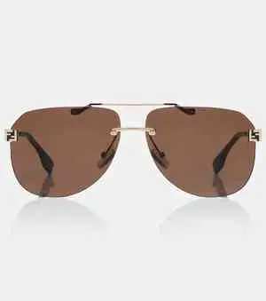 Fendi Aviator Sunglasses - Gold