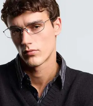 Balenciaga Editor Rectangle Eyeglasses
