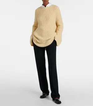 THE ROW Hiram Wool Straight Pants