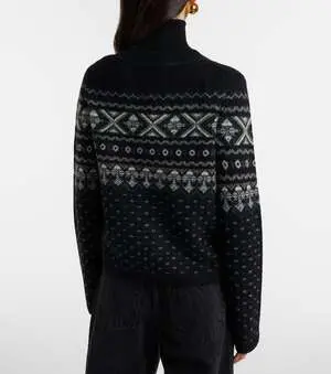 Vince Fair Isle Cashmere Crewneck Sweater
