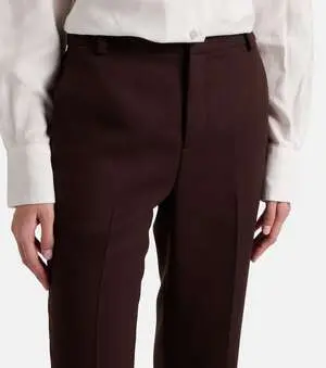 Vince Mid-rise Flared Pants - Brown