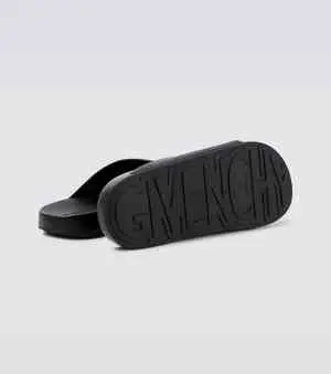 Givenchy Logo Slides - Black