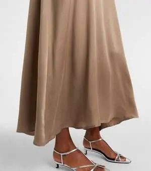 Asceno Melfi Silk Twill Maxi Dress