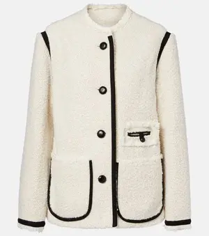 Isabel Marant Étoile Maylin Boucle Tweed Jacket - White