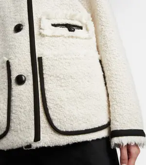 Isabel Marant Étoile Maylin Boucle Tweed Jacket - White
