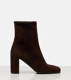 Prada Suede Ankle Boots - Brown
