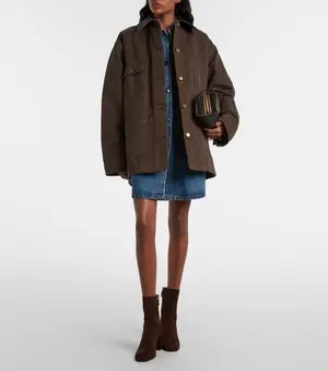 Prada Suede Ankle Boots - Brown