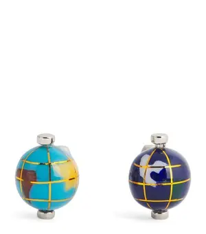 Paul Smith Spinning Globe Cufflinks - Blue