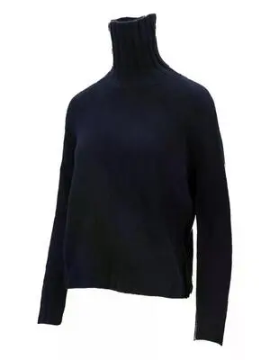 LA ROSE Roll-neck Sweater - Blue