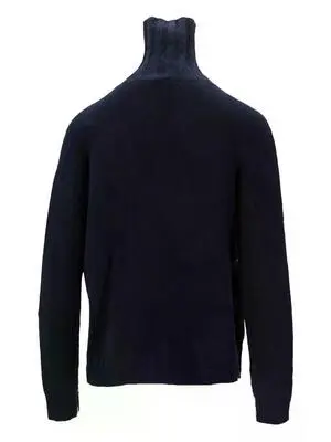 LA ROSE Roll-neck Sweater - Blue
