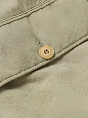 Visvim Winslow Padded Wool And Linen-blend Down Coat