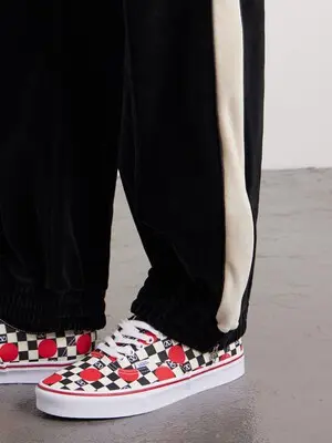 Valentino Garavani Striped Cotton-blend Velvet Sweatpants