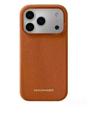 MAISON DE SABRE Logo-lettering Iphone 17 Pro Case - Brown