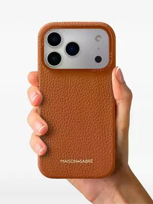 MAISON DE SABRE Logo-lettering Iphone 17 Pro Case - Brown