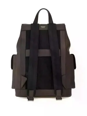 FERRAGAMO Hammered Leather Utility Backpack