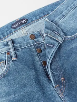 TOM FORD Slim-fit Straight-leg Selvedge Stretch Jeans - Blue